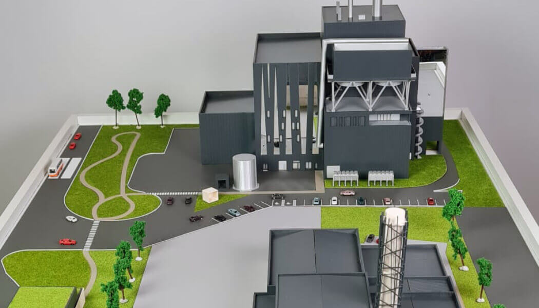 Industriemodell Modell – Veolia - Architektur Modellbau