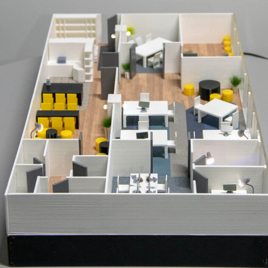 Grundrisse für Büros - Architektur Modellbau